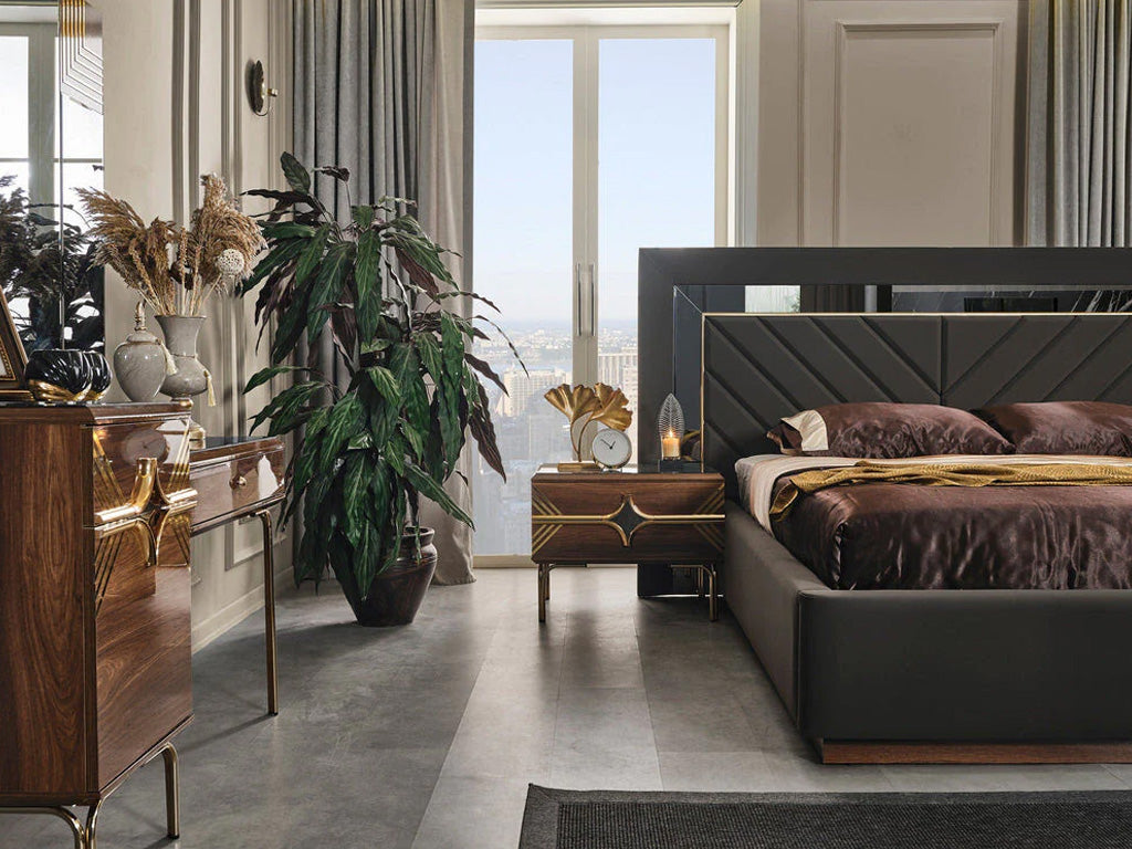 Celestial Mirage Mirror Bed Frame